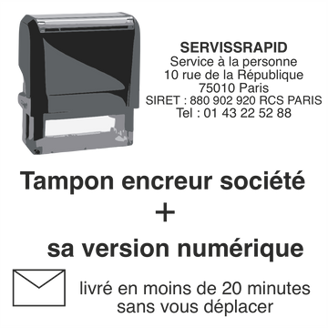 Fabricant de tampons encreurs personnalisés en express sur place Paris ...