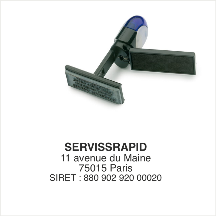 Fabricant de tampons encreurs personnalisés en express sur place Paris ...