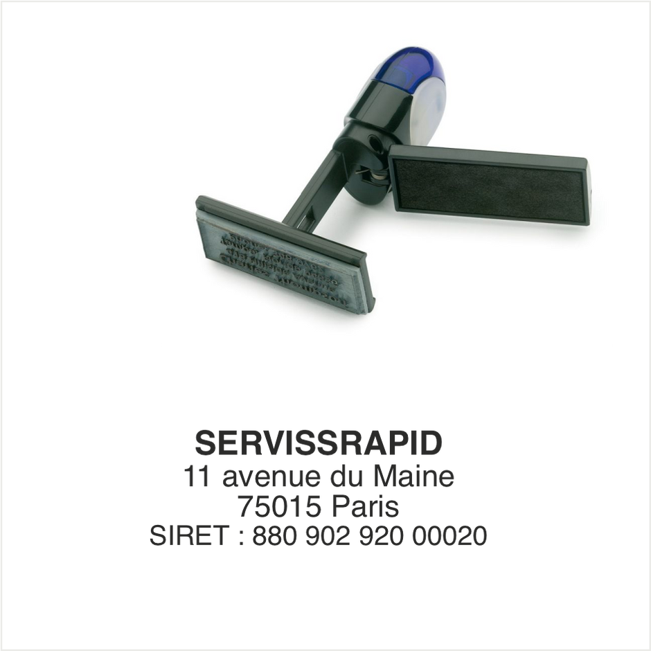 Fabricant de tampons encreurs personnalisés en express sur place Paris ...
